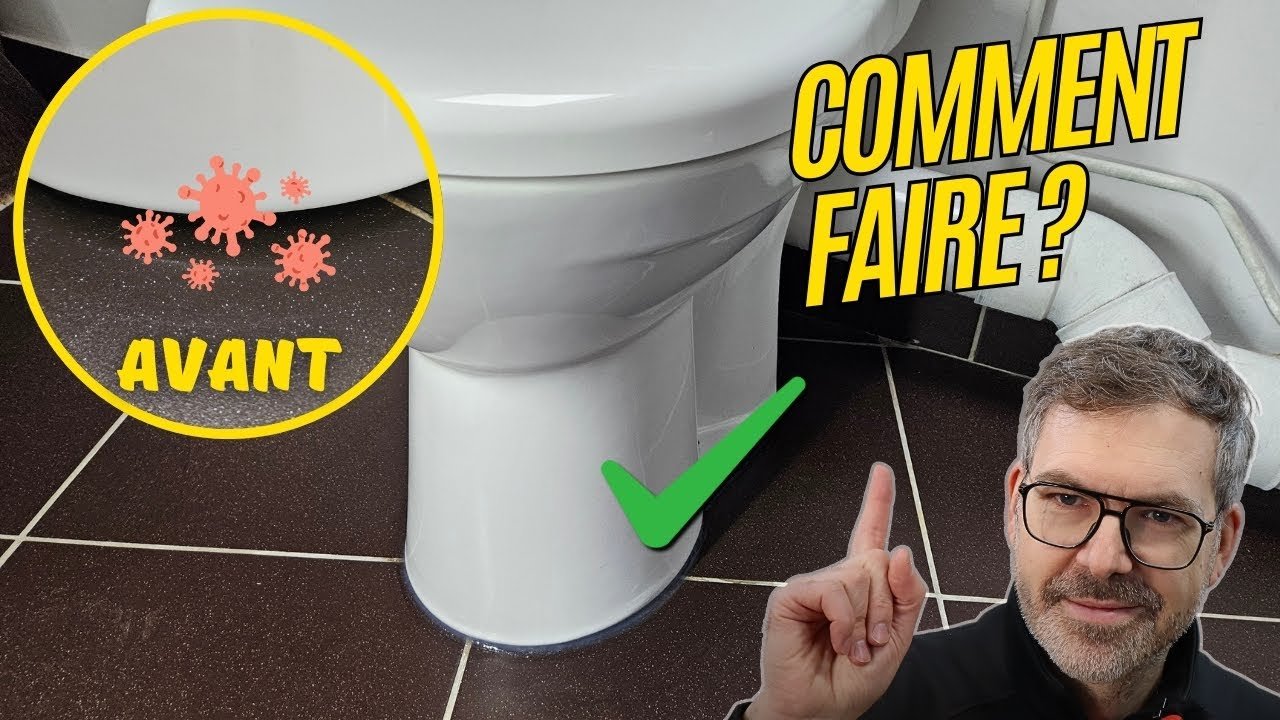 Comment appliquer un joint silicone autour de la cuvette des WC